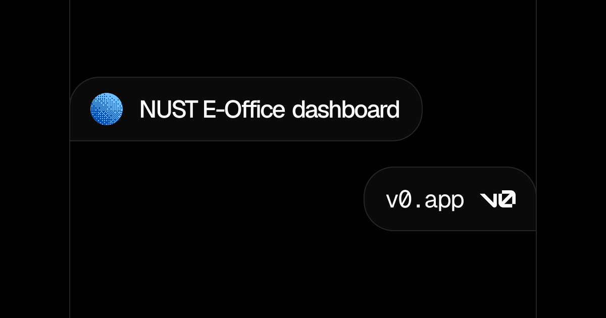 NUST E-Office dashboard - v0 by Vercel
