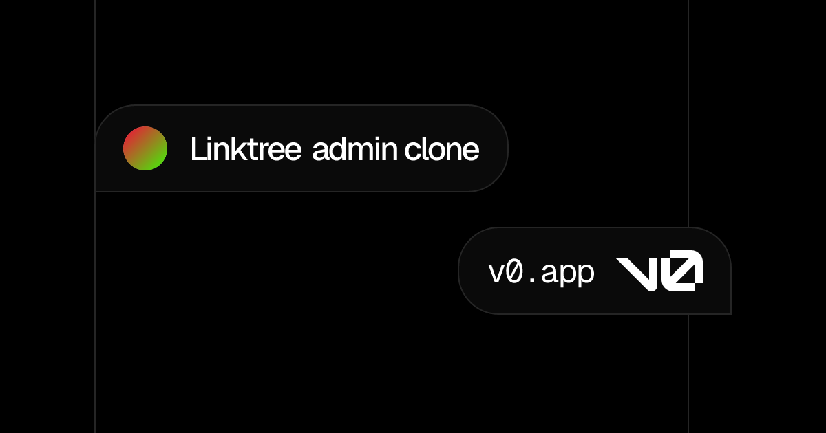 Linktree admin clone - v0 by Vercel