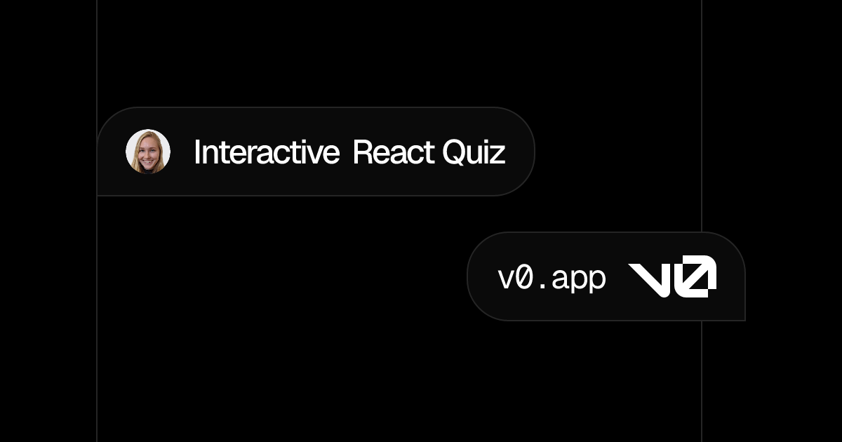 Interactive React Quiz - v0 by Vercel