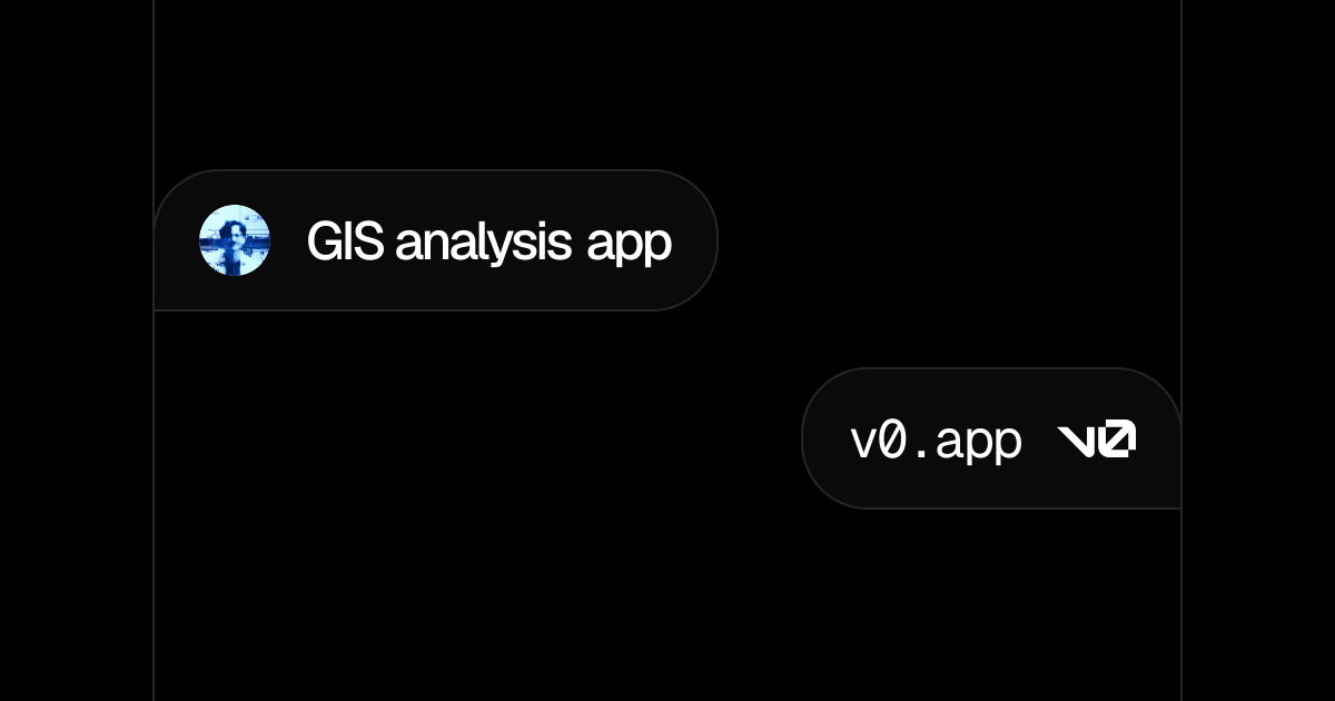 GIS analysis app - v0 by Vercel