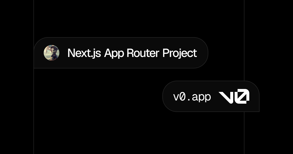 Next.js App Router Project - v0 by Vercel