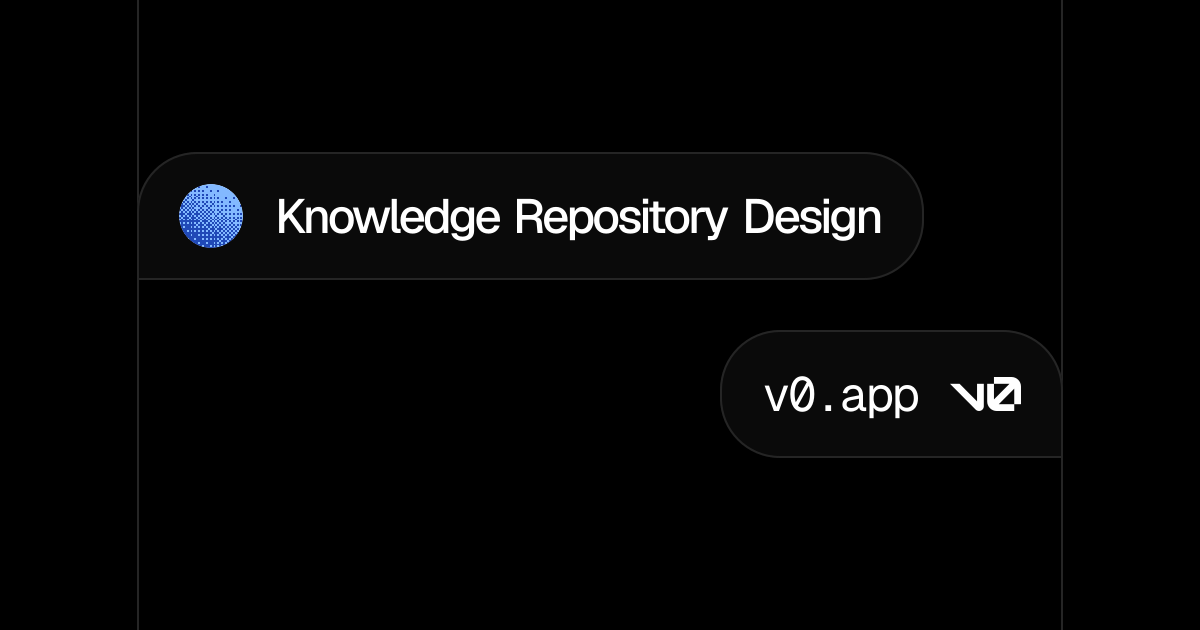 Knowledge Repository Design - v0 by Vercel