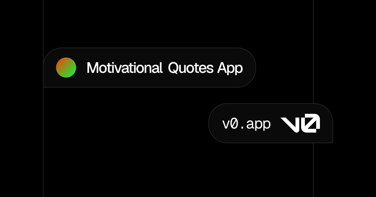 Motivational Quotes App - v0 by Vercel