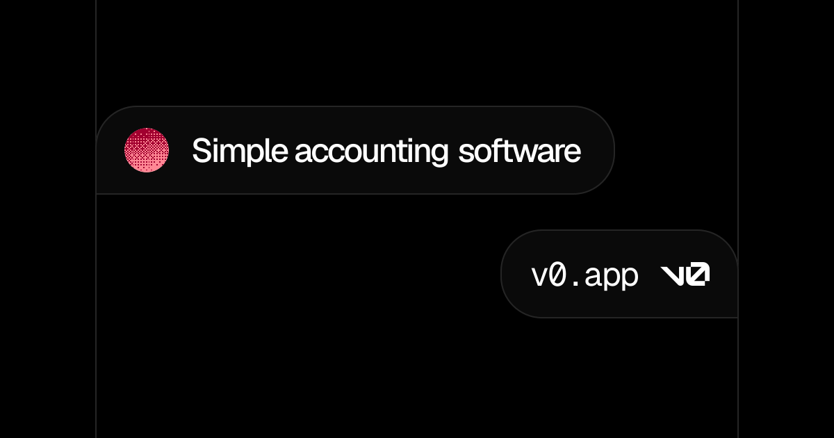 Simple accounting software - v0 by Vercel