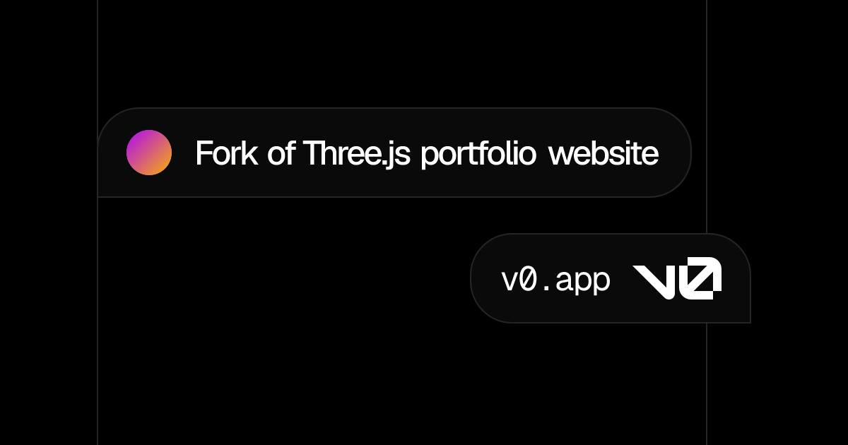 Fork of Three.js portfolio website - v0 by Vercel