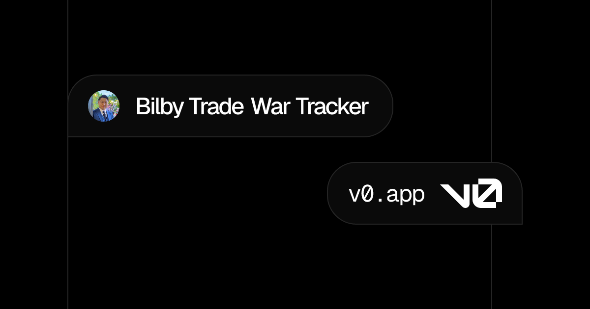 Bilby Trade War Tracker - v0 by Vercel