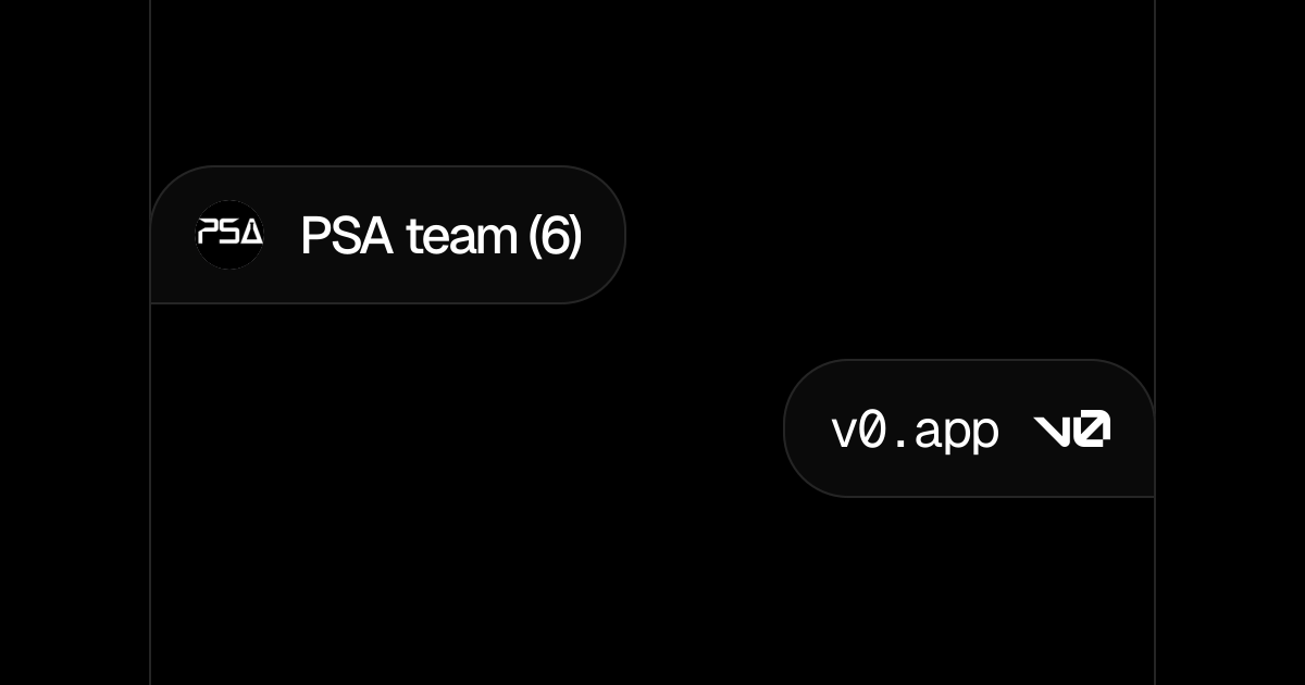 PSA team (6) - v0 by Vercel