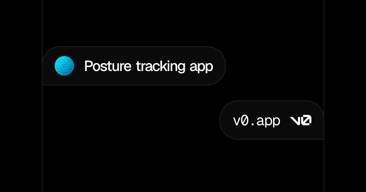 Posture tracking app - v0 by Vercel