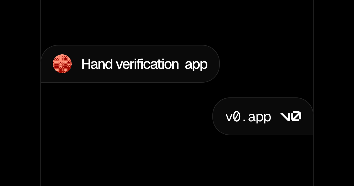 Hand verification app - v0 by Vercel