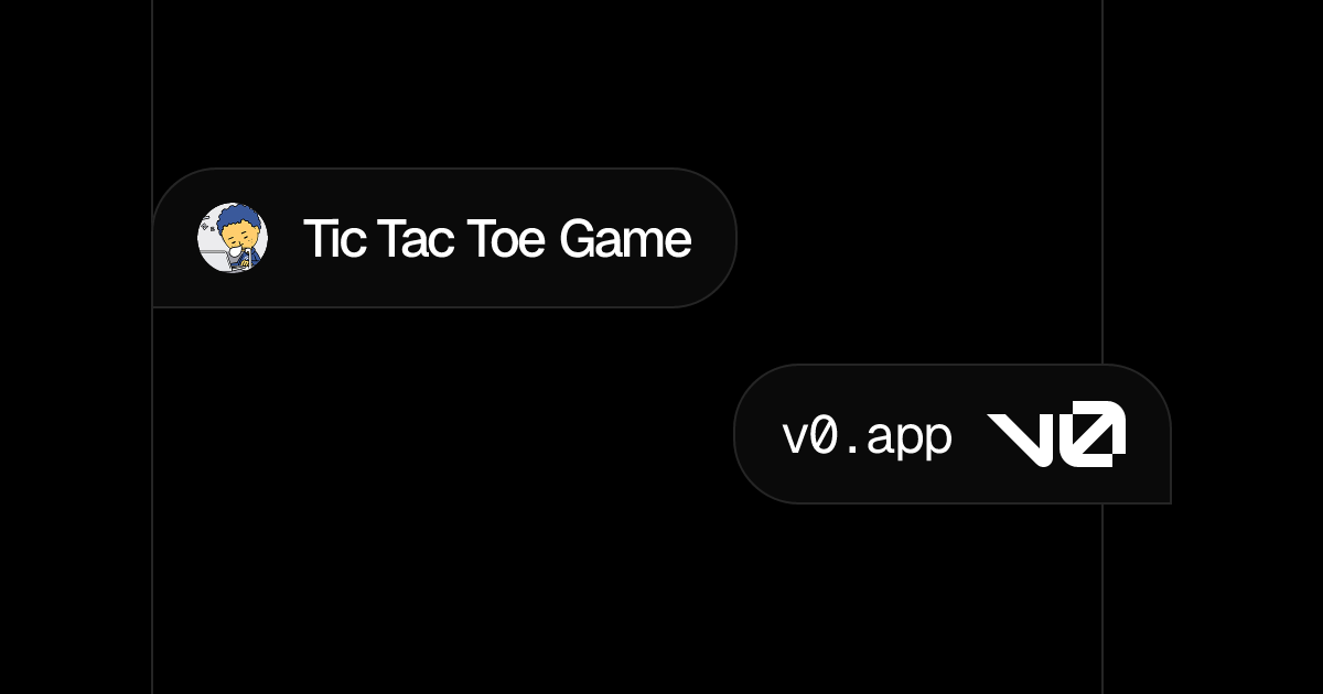 Tic Tac Toe Game - v0 by Vercel