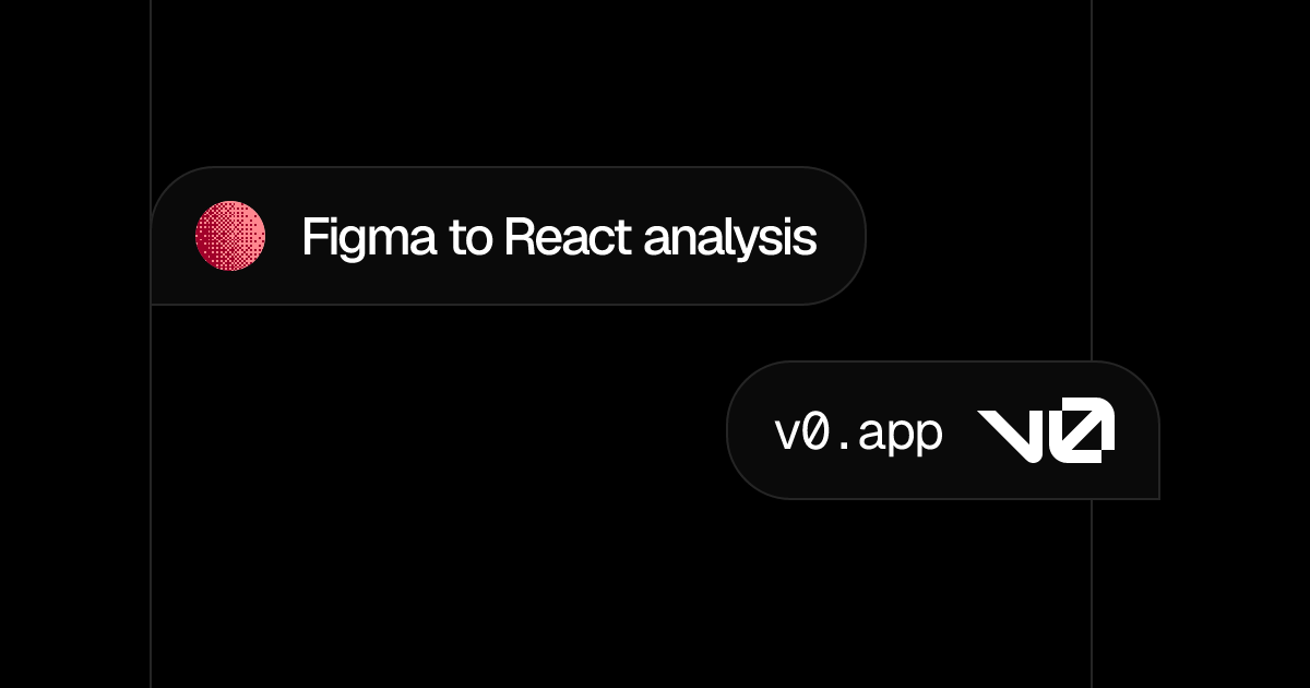 Figma to React analysis - v0 by Vercel