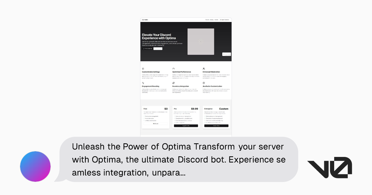 Unleash the Power of Optima Transform your server with Optima, the ...
