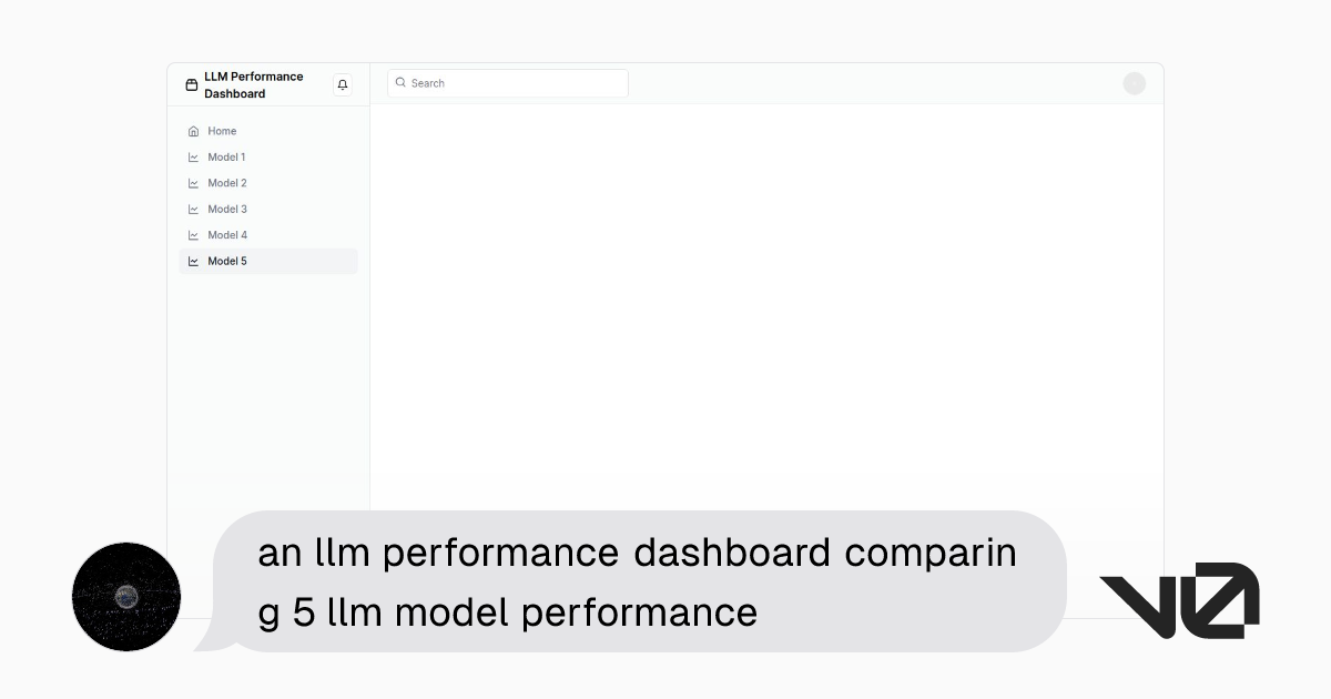 an llm performance dashboard comparing 5 llm model performance | A ...