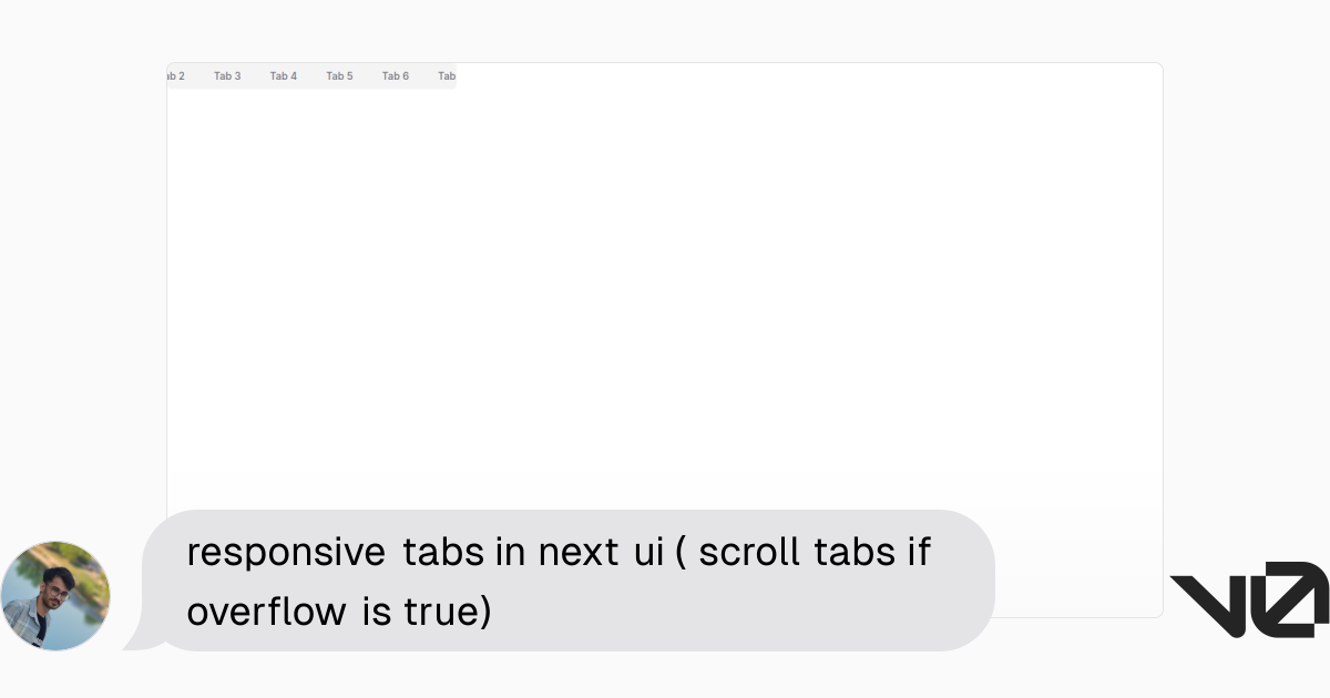 responsive tabs in next ui ( scroll tabs if overflow is true) | A ...