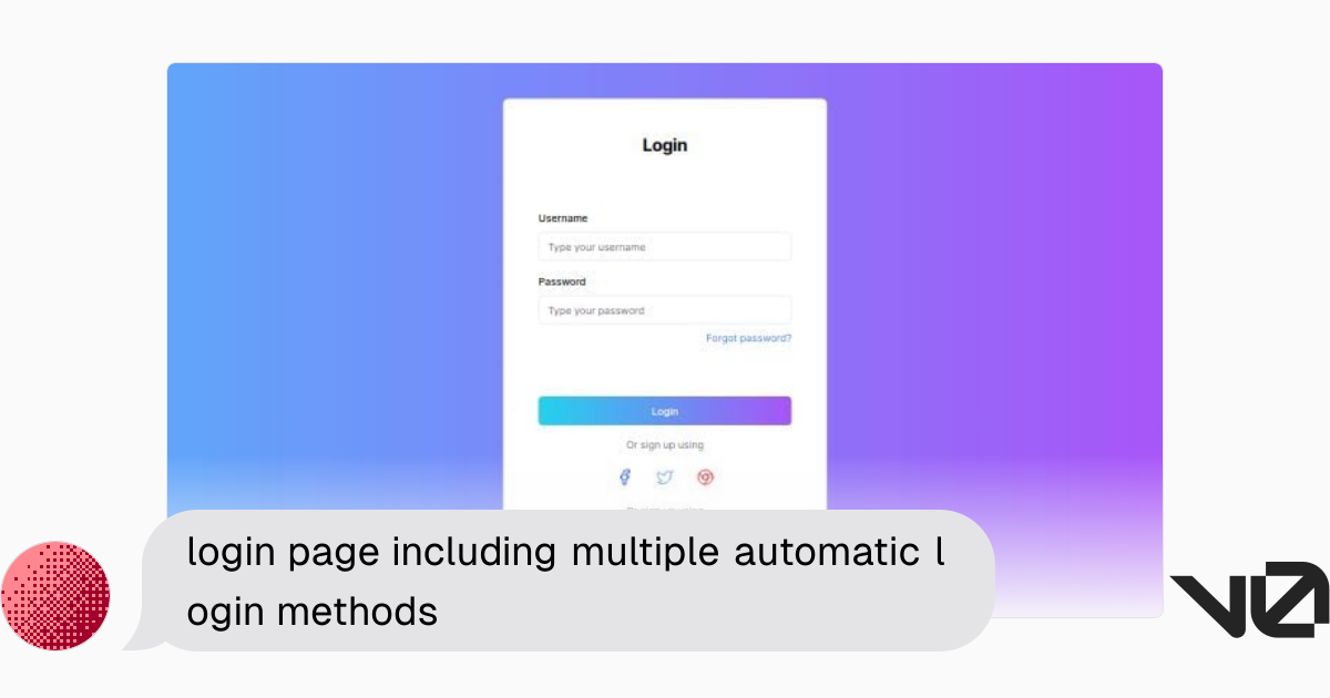 login page including multiple automatic login methods | A shadcn/ui and ...