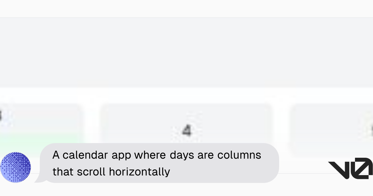A calendar app where days are columns that scroll horizontally | A ...