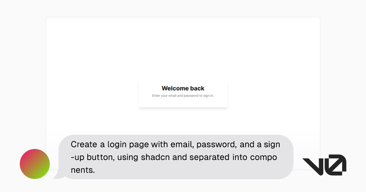 Create a login page with email, password, and a sign-up button, using ...