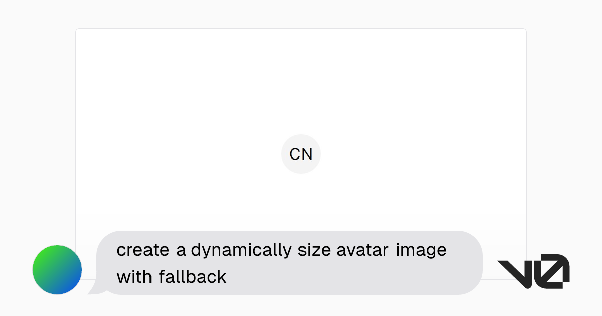 create a dynamically size avatar image with fallback | A shadcn/ui and ...