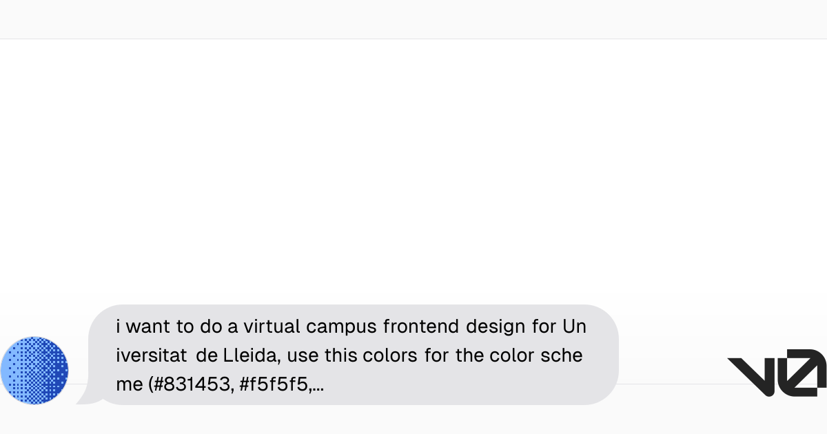 i want to do a virtual campus frontend design for Universitat de Lleida ...
