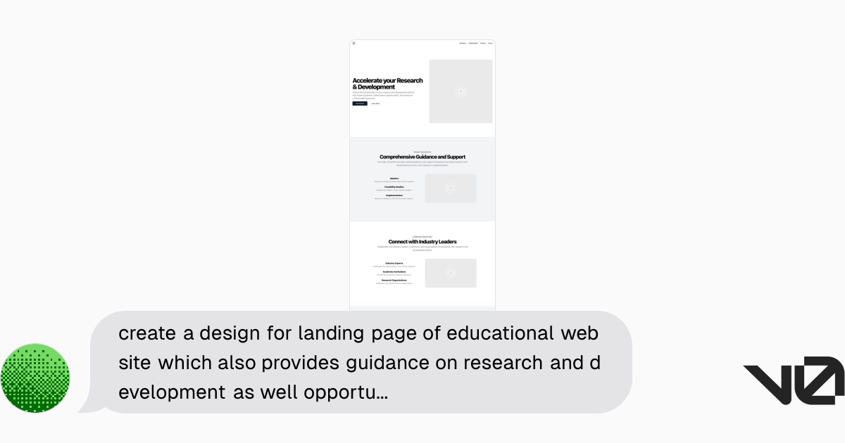 create a design for landing page of educational website which also ...