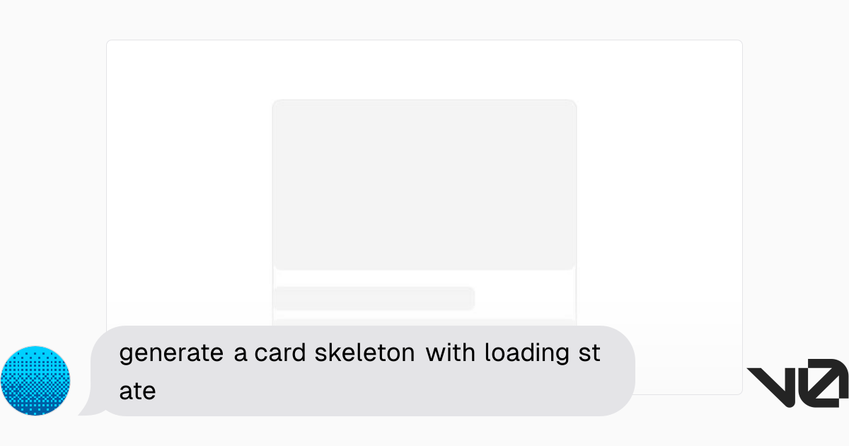 generate a card skeleton with loading state | A shadcn/ui and v0 ...
