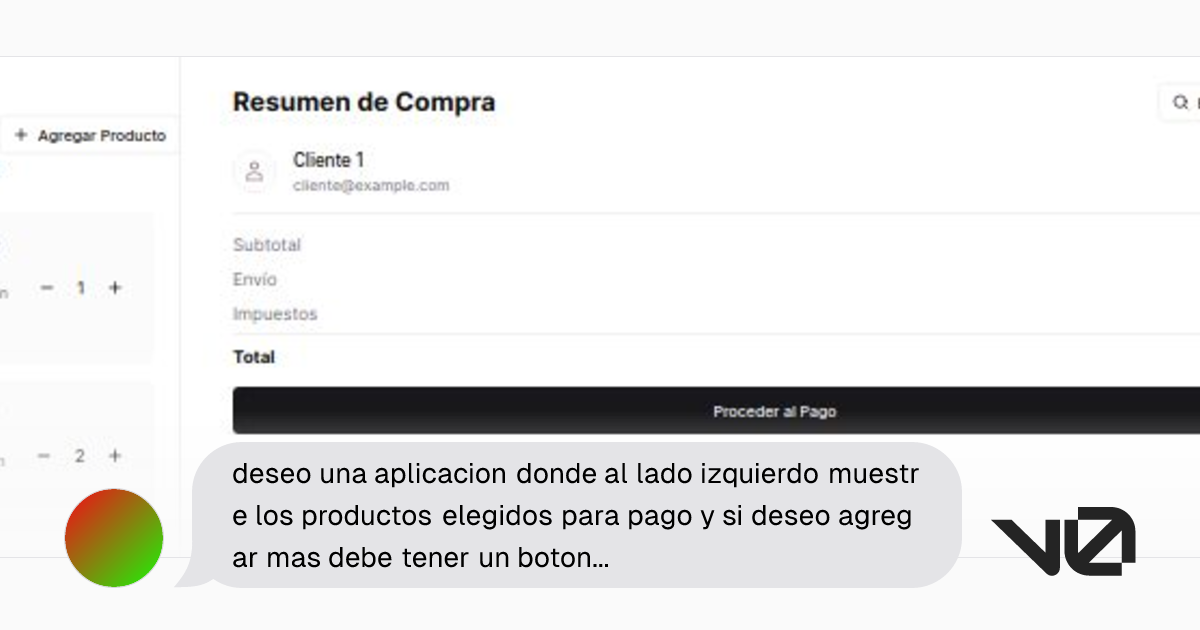 deseo una aplicacion donde al lado izquierdo muestre los productos elegidos para pago y si deseo ...