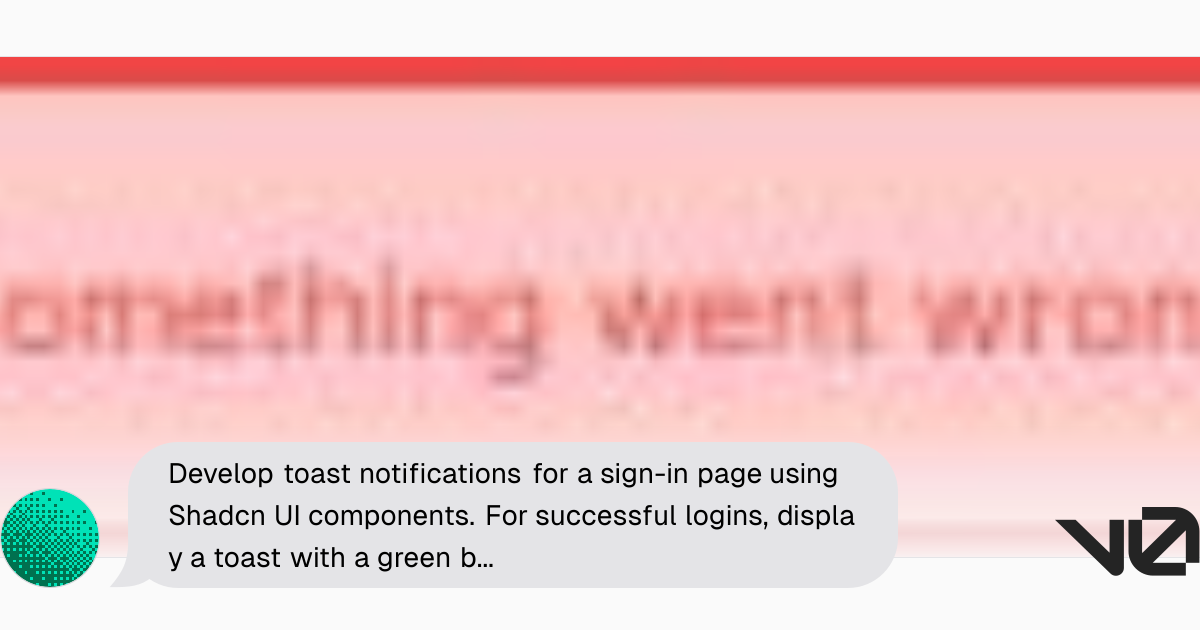 Develop toast notifications for a sign-in page using Shadcn UI ...