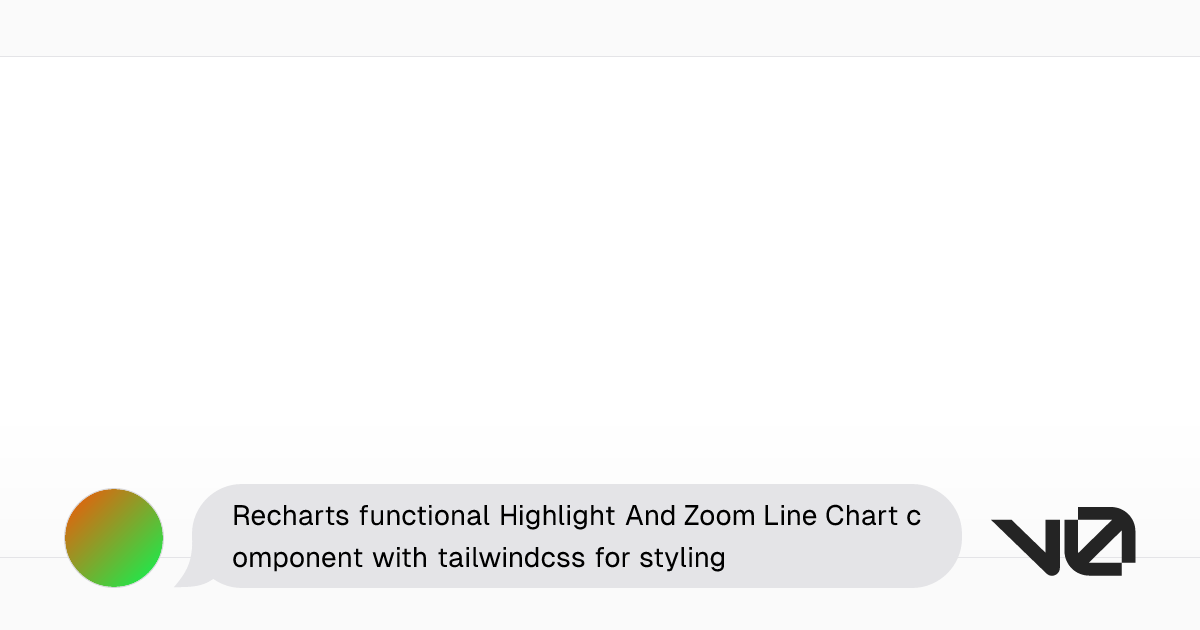 Recharts functional Highlight And Zoom Line Chart component with tailwindcss for styling | A ...