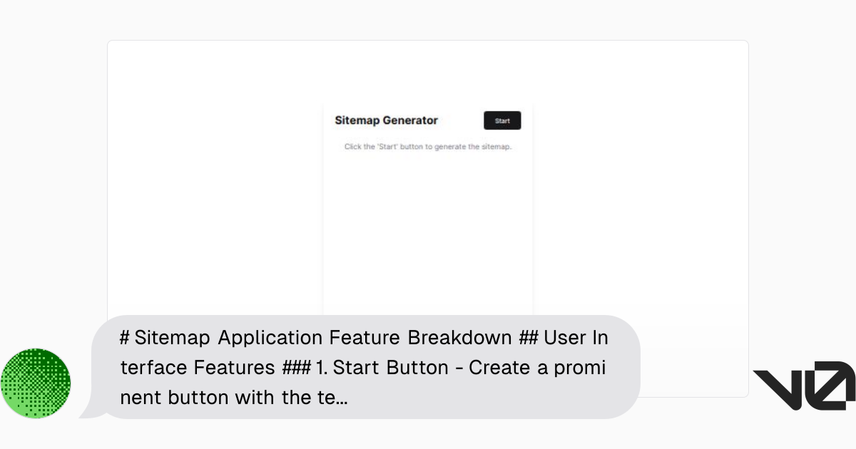 # Sitemap Application Feature Breakdown ## User Interface Features ...