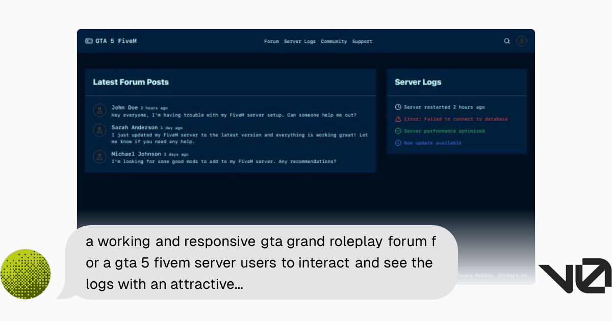 a working and responsive gta grand roleplay forum for a gta 5 fivem ...
