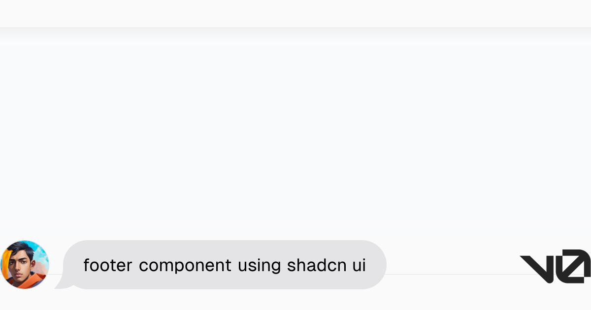 footer component using shadcn ui | A shadcn/ui and v0 generation - v0