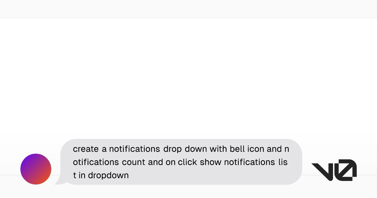 create a notifications drop down with bell icon and notifications count ...