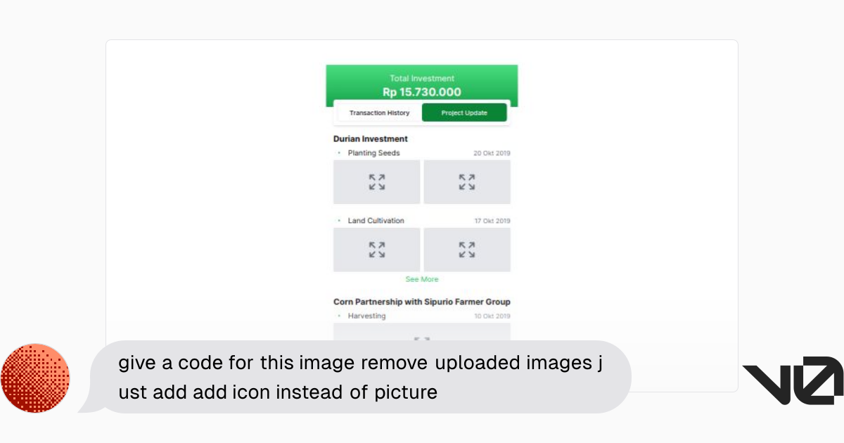 give a code for this image remove uploaded images just add add icon ...