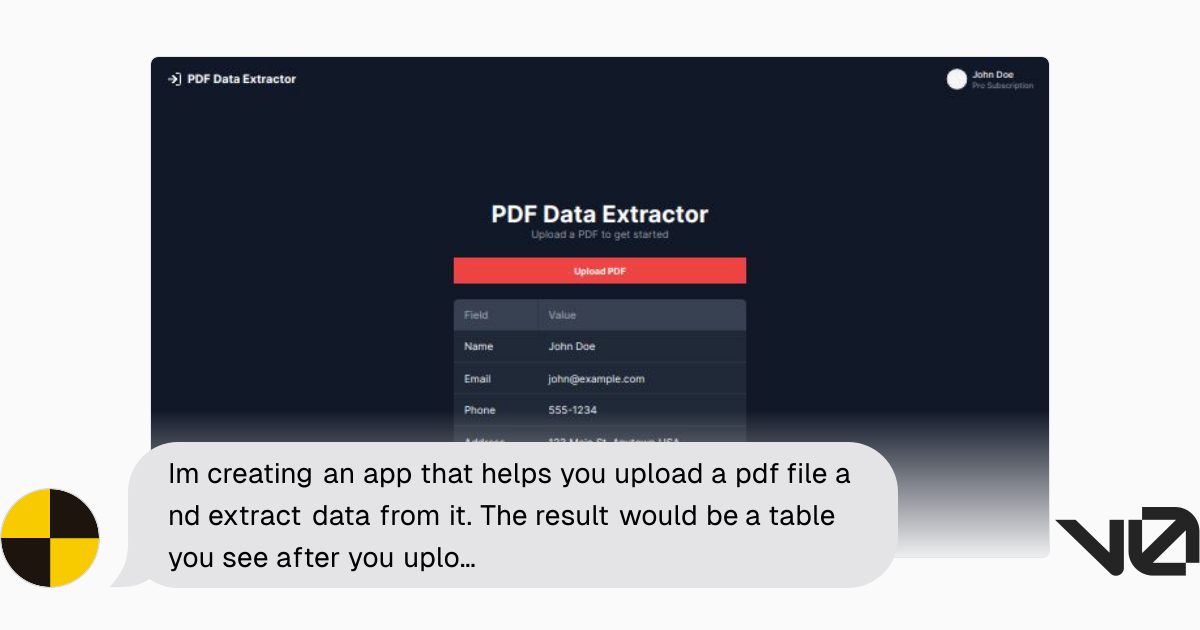 Im creating an app that helps you upload a pdf file and extract data ...