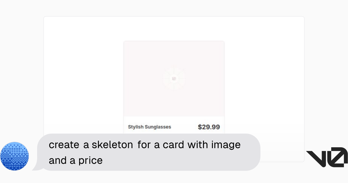 create a skeleton for a card with image and a price | A shadcn/ui and ...