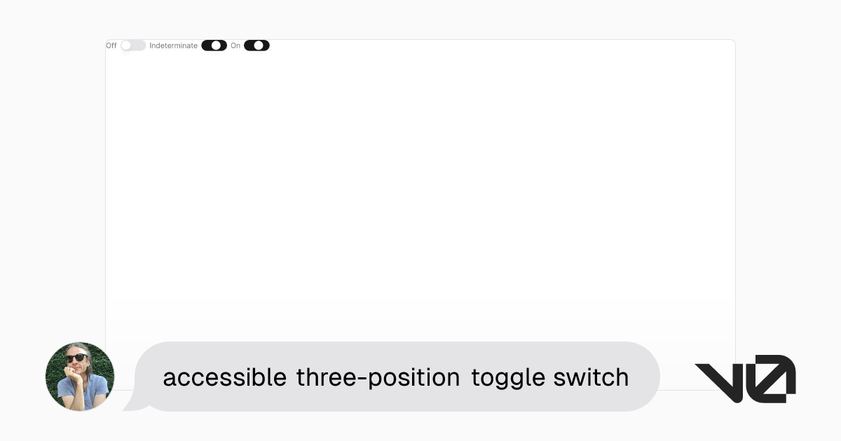 accessible three-position toggle switch | A shadcn/ui and v0 generation ...