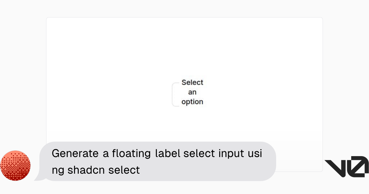 Generate a floating label select input using shadcn select | A shadcn ...