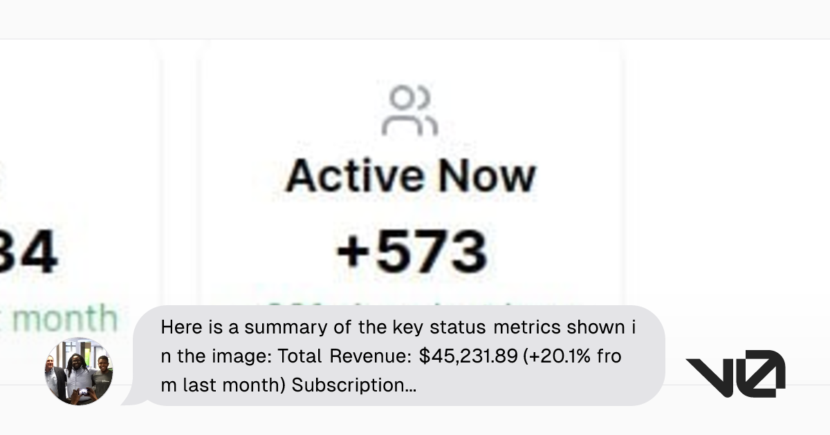 Here is a summary of the key status metrics shown in the image: Total ...