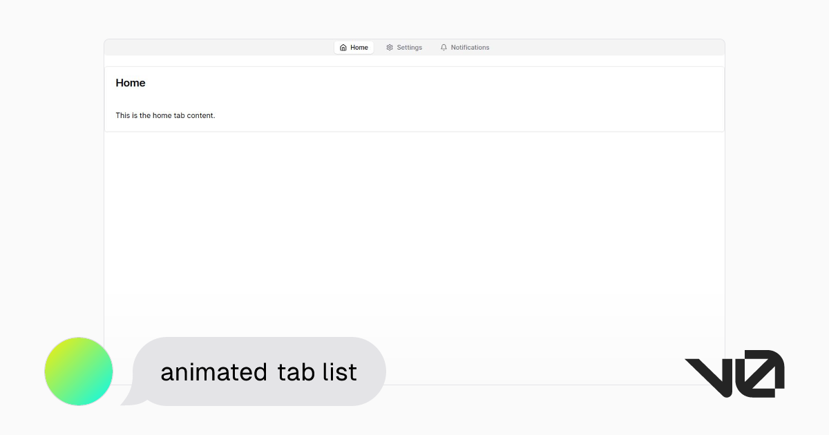 animated tab list | A shadcn/ui and v0 generation - v0