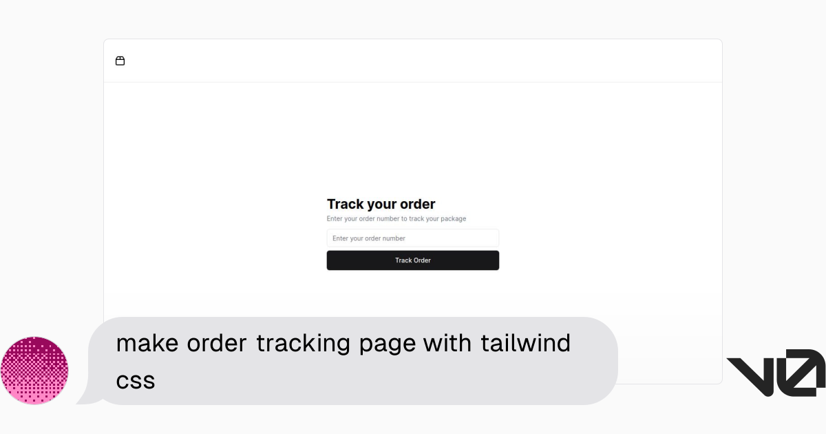 make order tracking page with tailwind css | A shadcn/ui and v0 ...