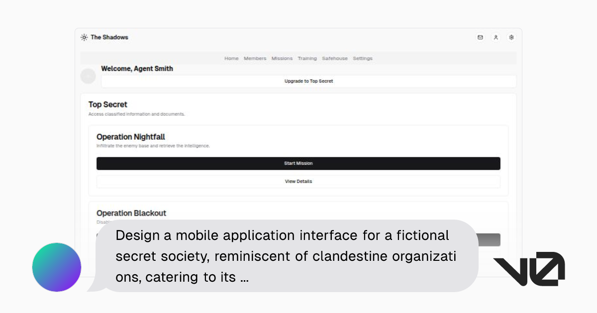 Design a mobile application interface for a fictional secret society ...