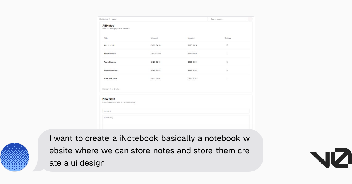 I want to create a iNotebook basically a notebook website where we can ...