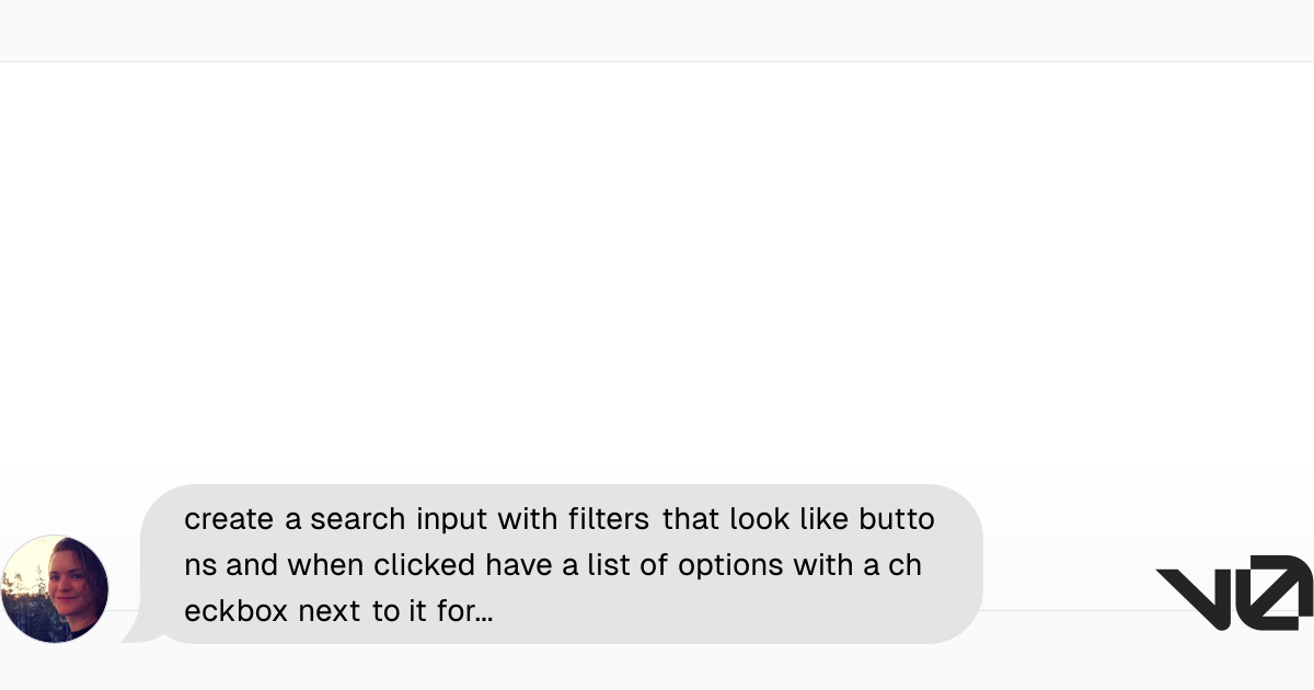 create a search input with filters that look like buttons and when ...