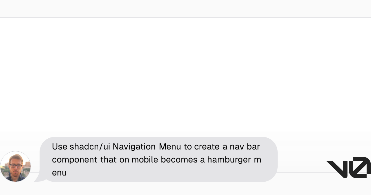 Use shadcn/ui Navigation Menu to create a nav bar component that on ...