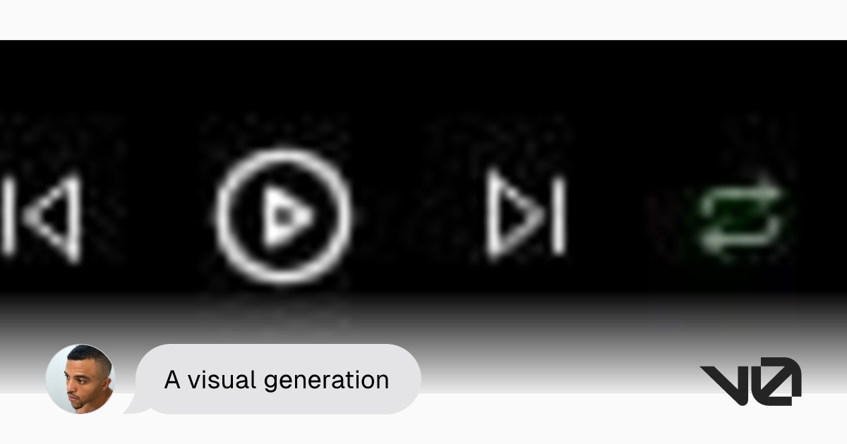 A visual generation | A shadcn/ui and v0 generation - v0