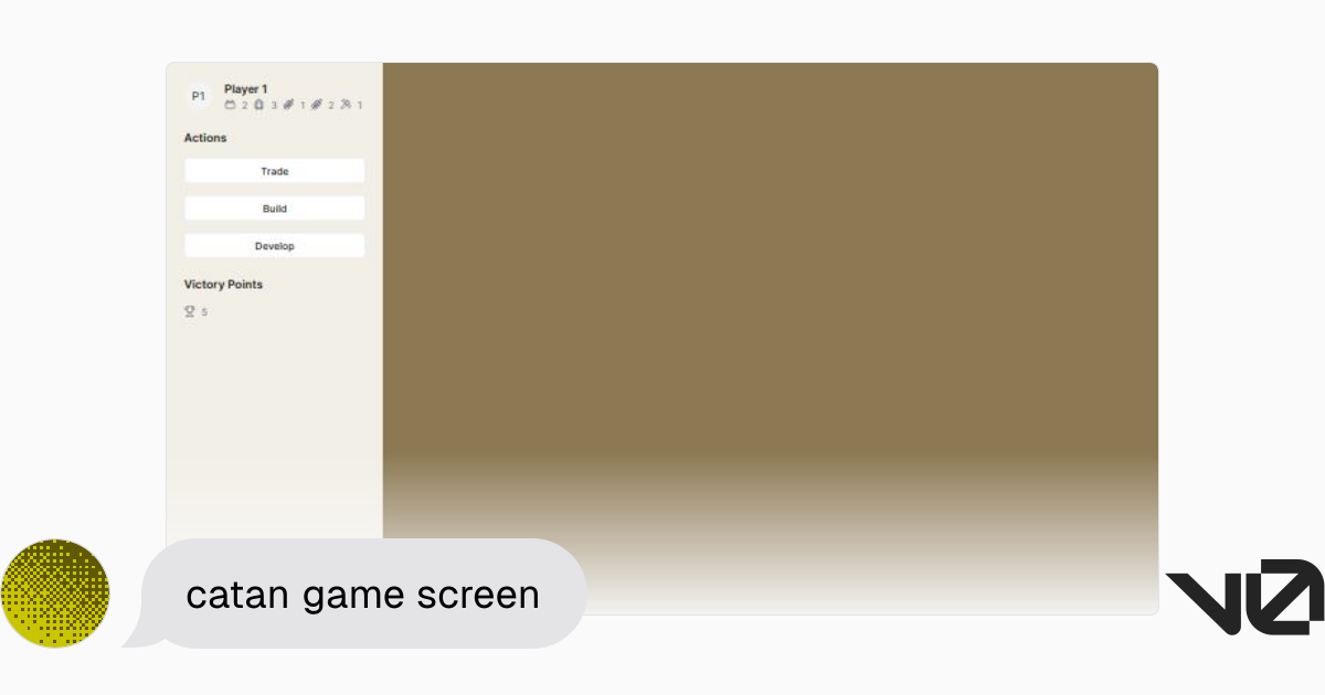 catan game screen | A shadcn/ui and v0 generation - v0
