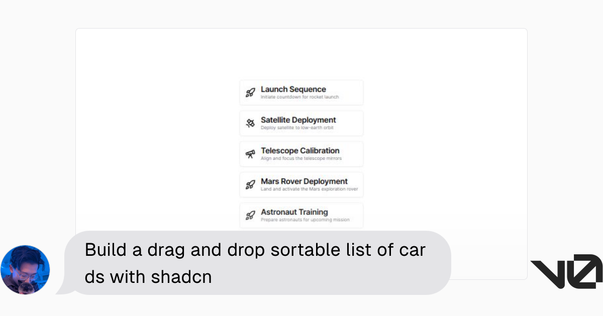 Build a drag and drop sortable list of cards with shadcn | A shadcn/ui ...