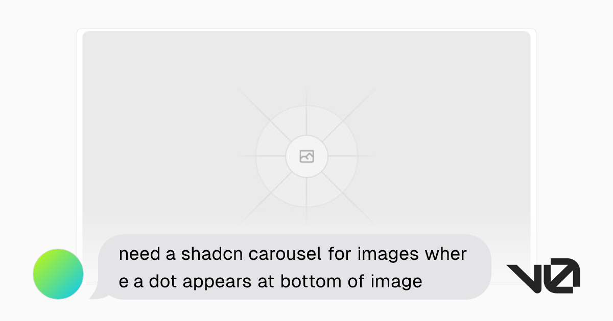 need a shadcn carousel for images where a dot appears at bottom of ...
