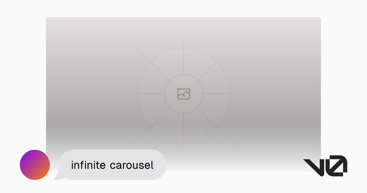 infinite carousel | A shadcn/ui and v0 generation - v0