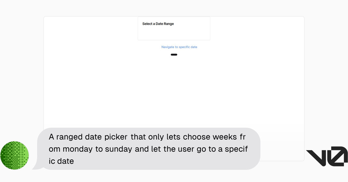A ranged date picker that only lets choose weeks from monday to sunday ...